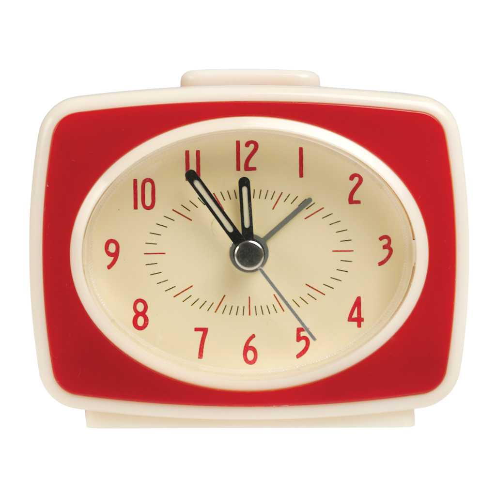Retro Tv Style Red Alarm Clock | Rex London Retro Tv Style Red Alarm Clock | Rex London