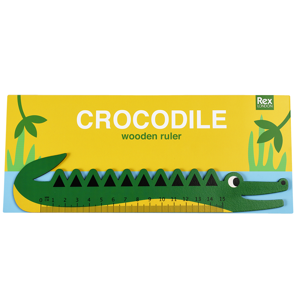 Crocodile Wooden Ruler | Rex London