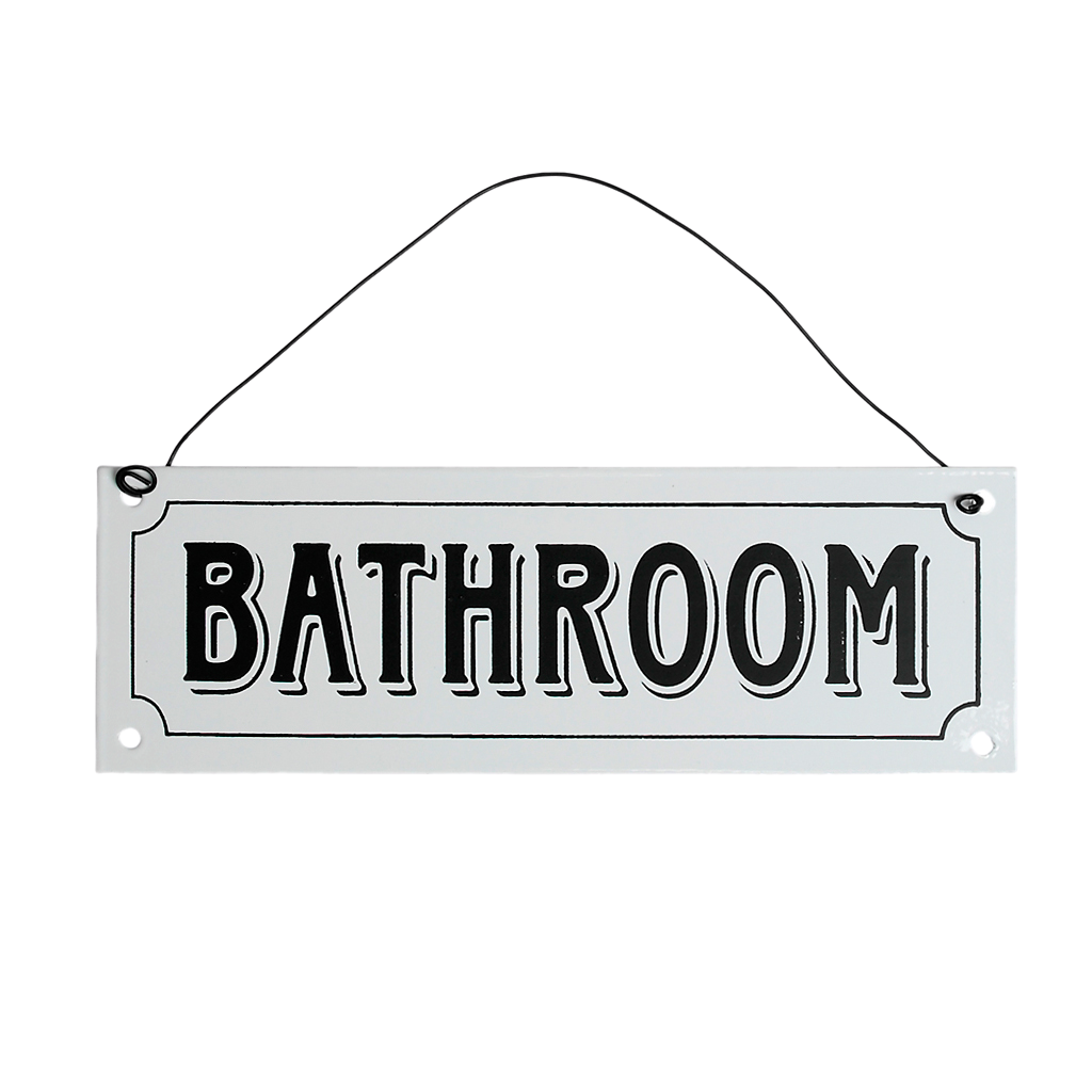 Bathroom Metal Sign. | Rex London