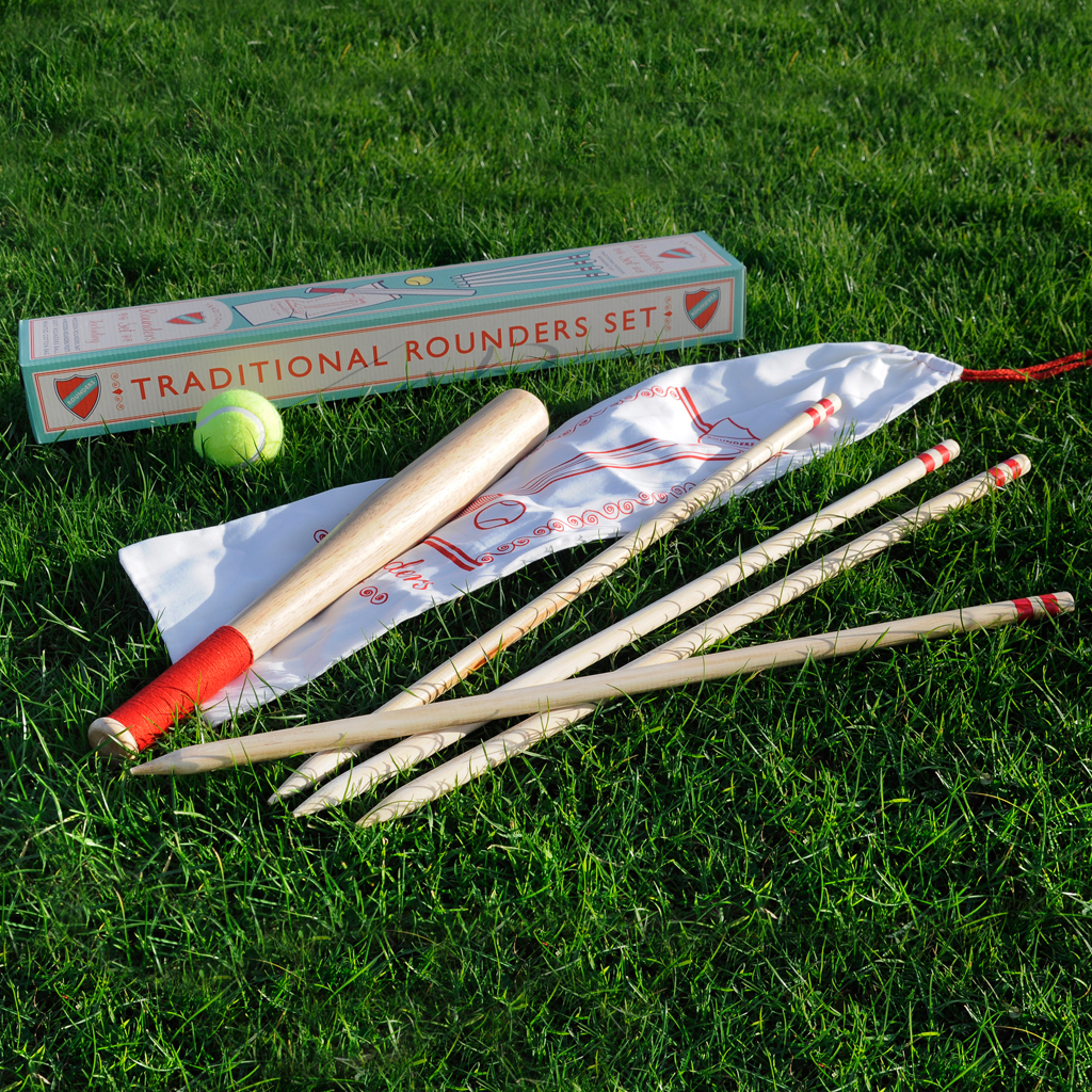 Traditional Wooden Rounders Set | Rex London (dotcomgiftshop)