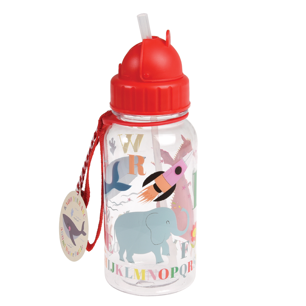 Abc Design Kids Water Bottle | Rex London (dotcomgiftshop)