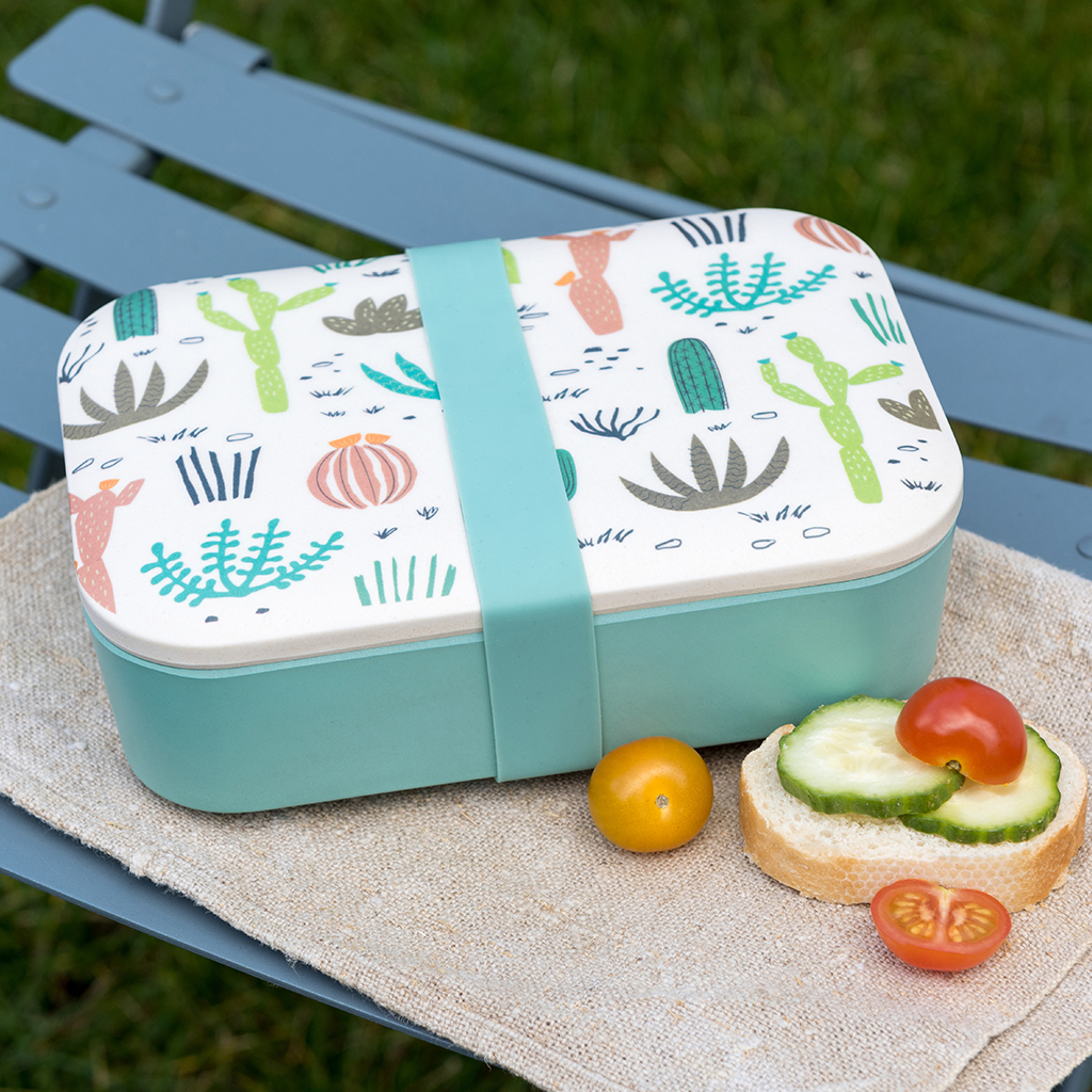 Desert In Bloom Bamboo Lunch Box | Rex London (dotcomgiftshop)