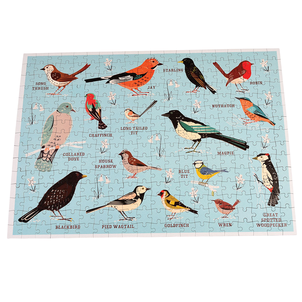 Garden Birds 300 Piece Puzzle In A Tube | Rex London