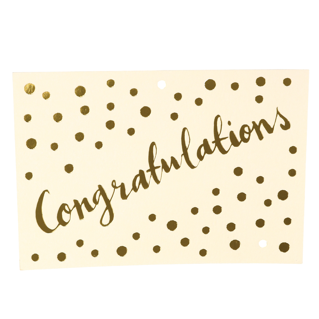 Gold Congratulations Card | Rex London