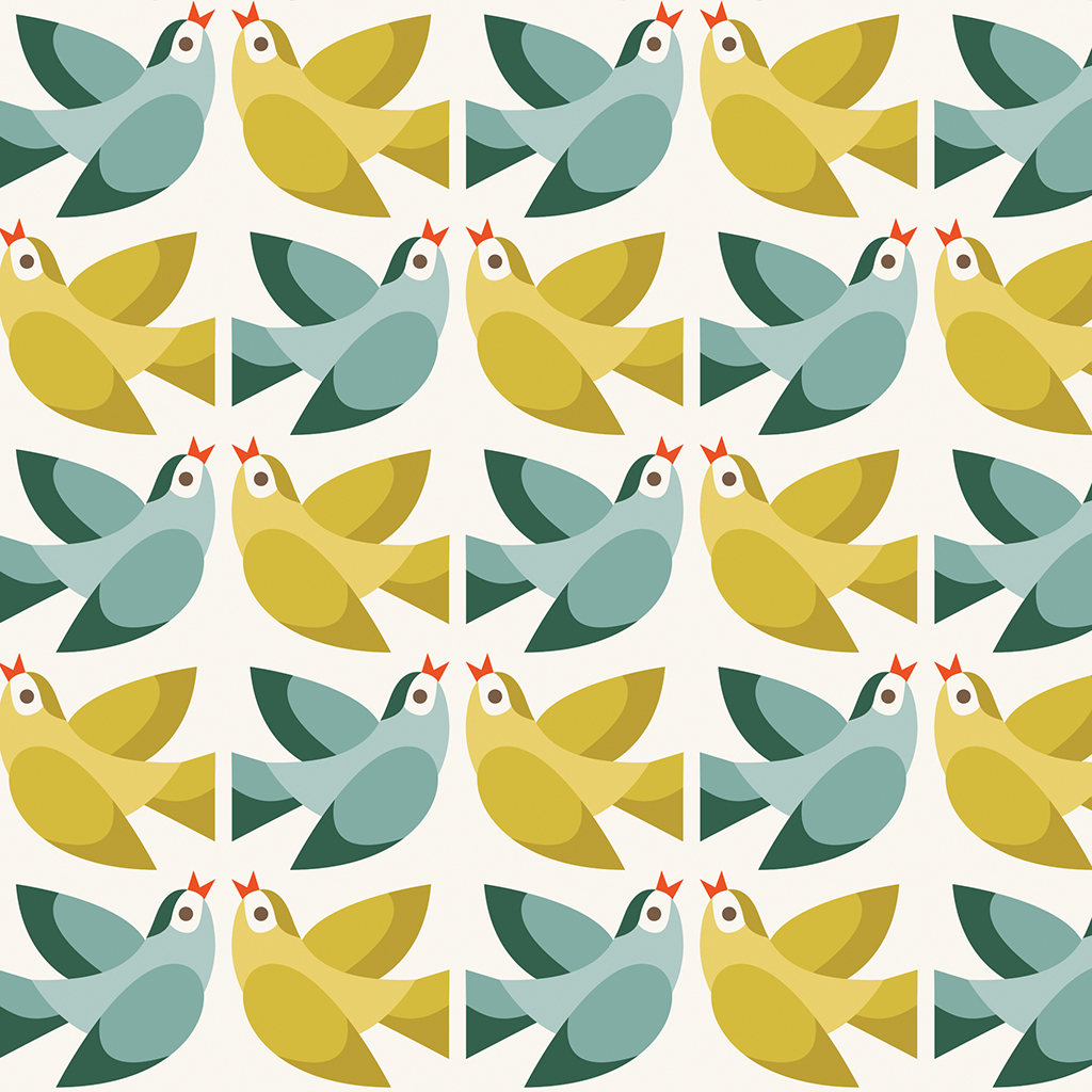 Love Birds Wrapping Paper (5 Sheets) | Rex London (dotcomgiftshop)
