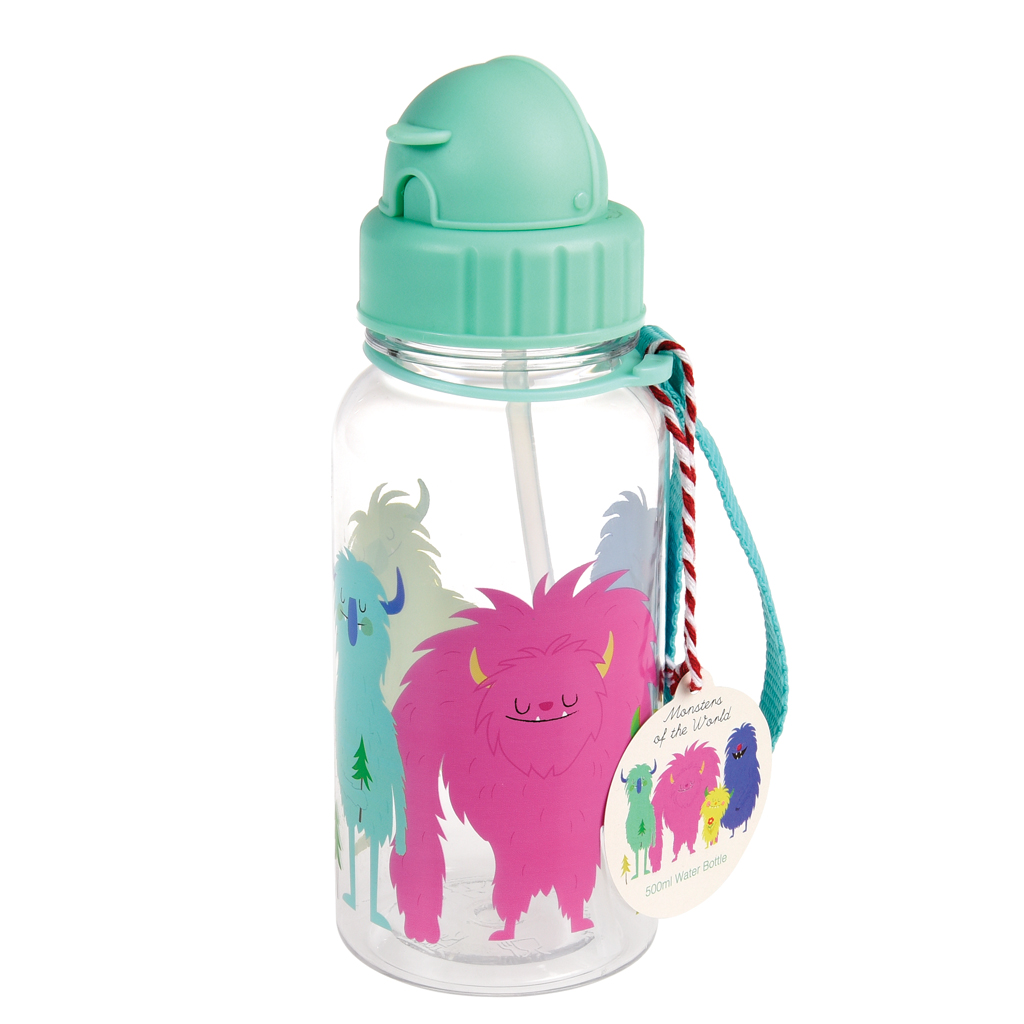Monsters Of The World Water Bottle | Rex London (dotcomgiftshop)