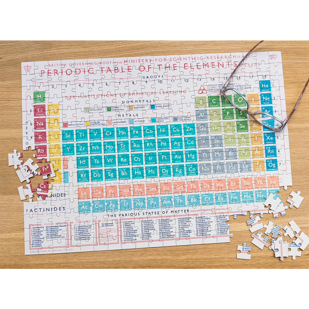 Periodic Table 300 Piece Puzzle In A Tube | Rex London