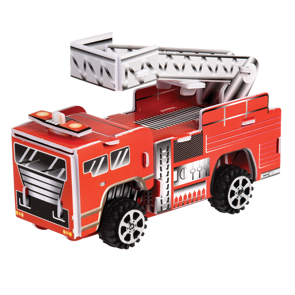 Make Your Own Pull Back Fire Engine | Rex London