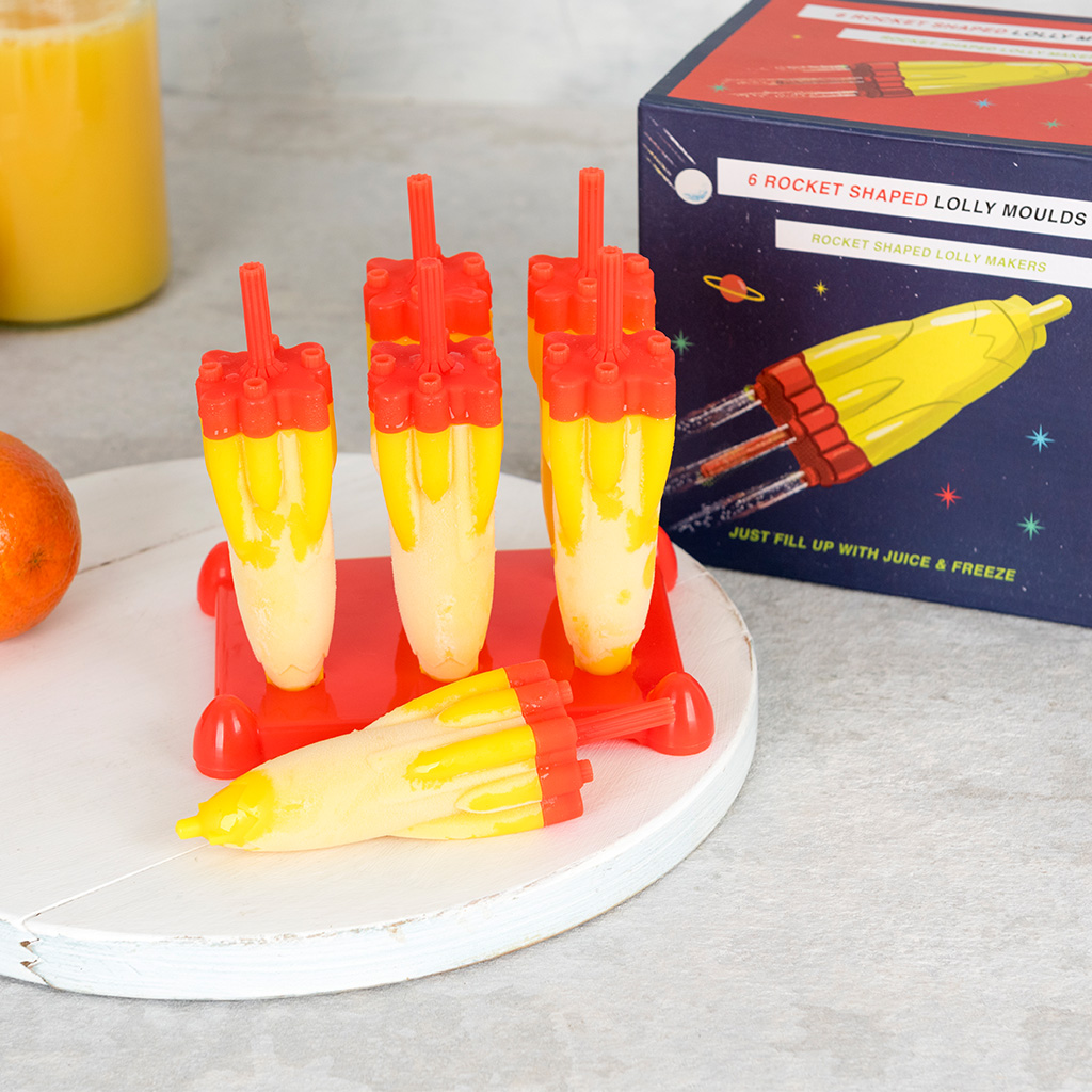 Space Age Rocket Ice Lolly Moulds | Rex London (dotcomgiftshop)