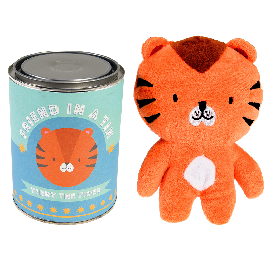 Terry The Tiger Friend In A Tin | Rex London