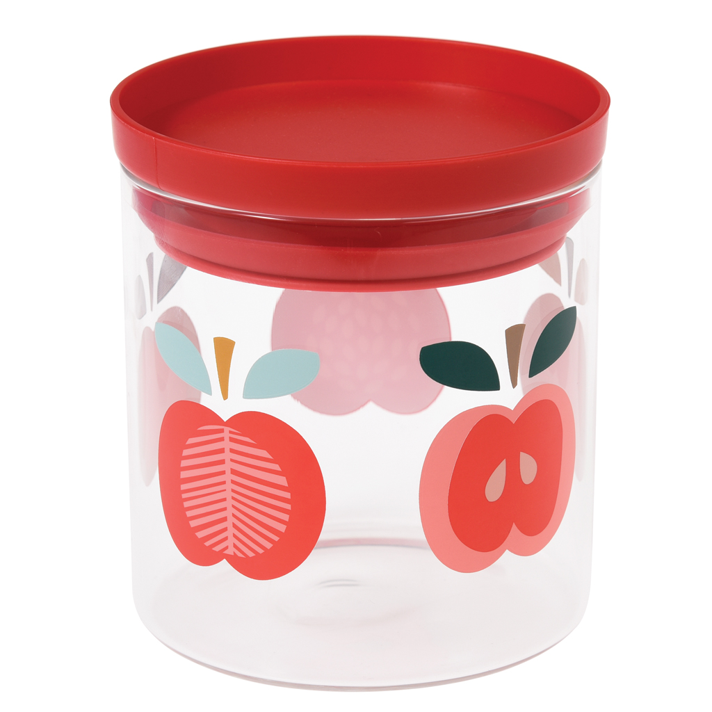 Vintage Apple Glass Storage Jar Rex London Dotcomtshop