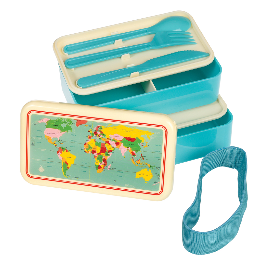 World Map Adult Bento Box | Rex London