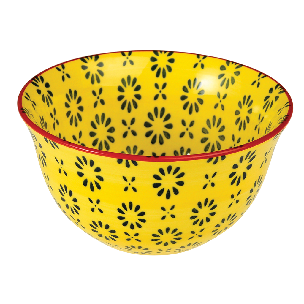 Yellow Daisy Stoneware Bowl | Rex London